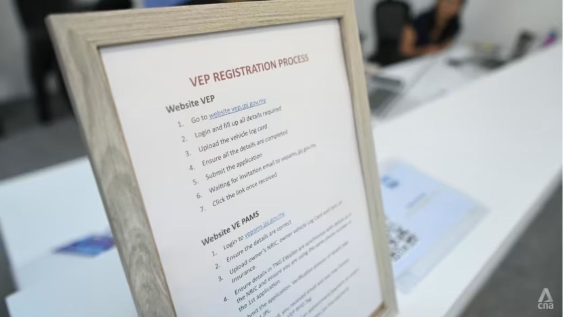 Opening of VEP information counter at Singapore